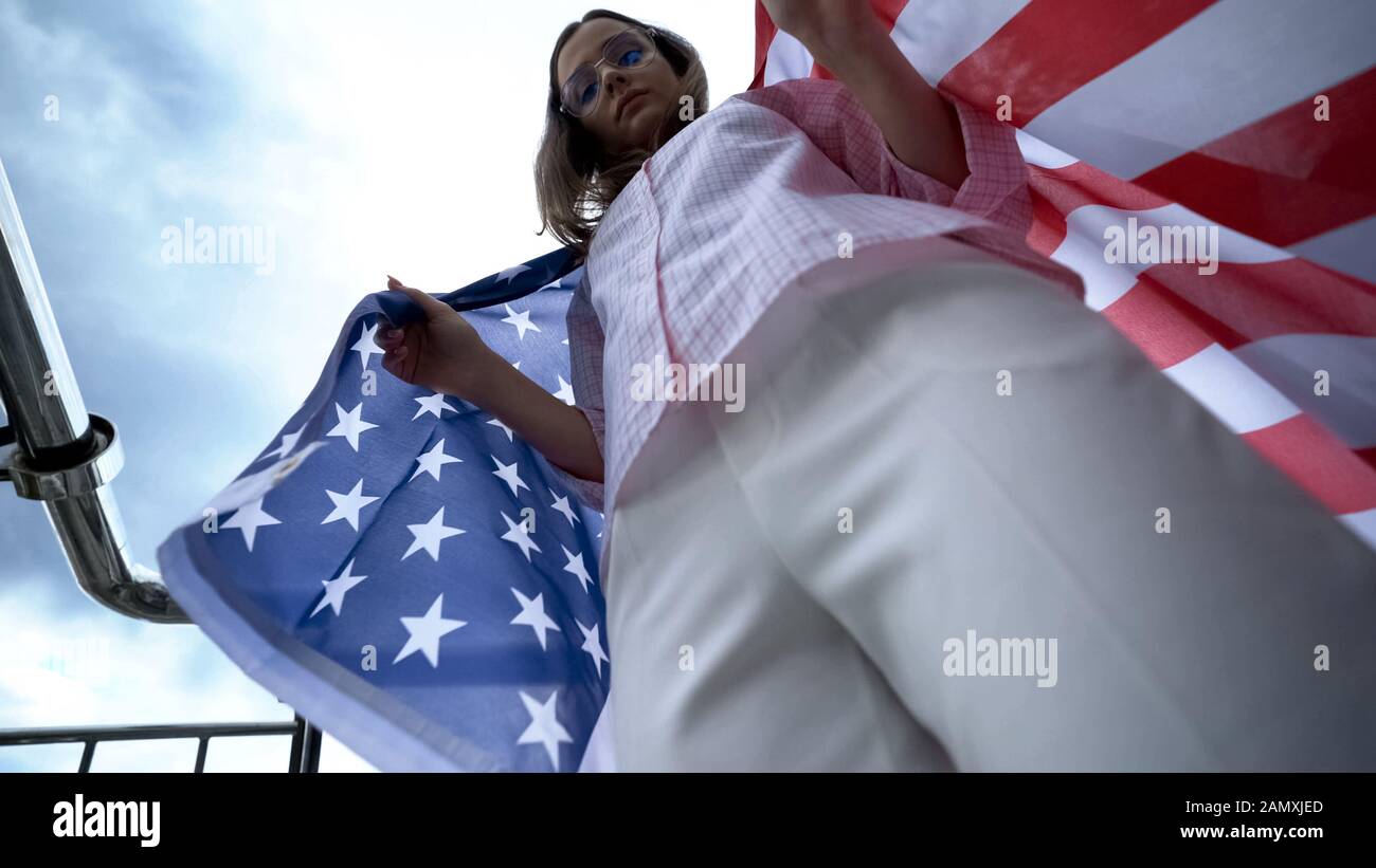 Wrapped in us flag hi-res stock photography and images - Alamy
