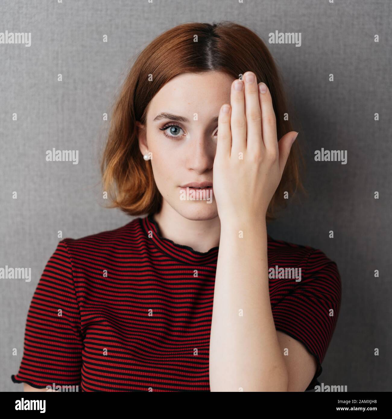 Covers eye hi-res stock photography and images - Alamy