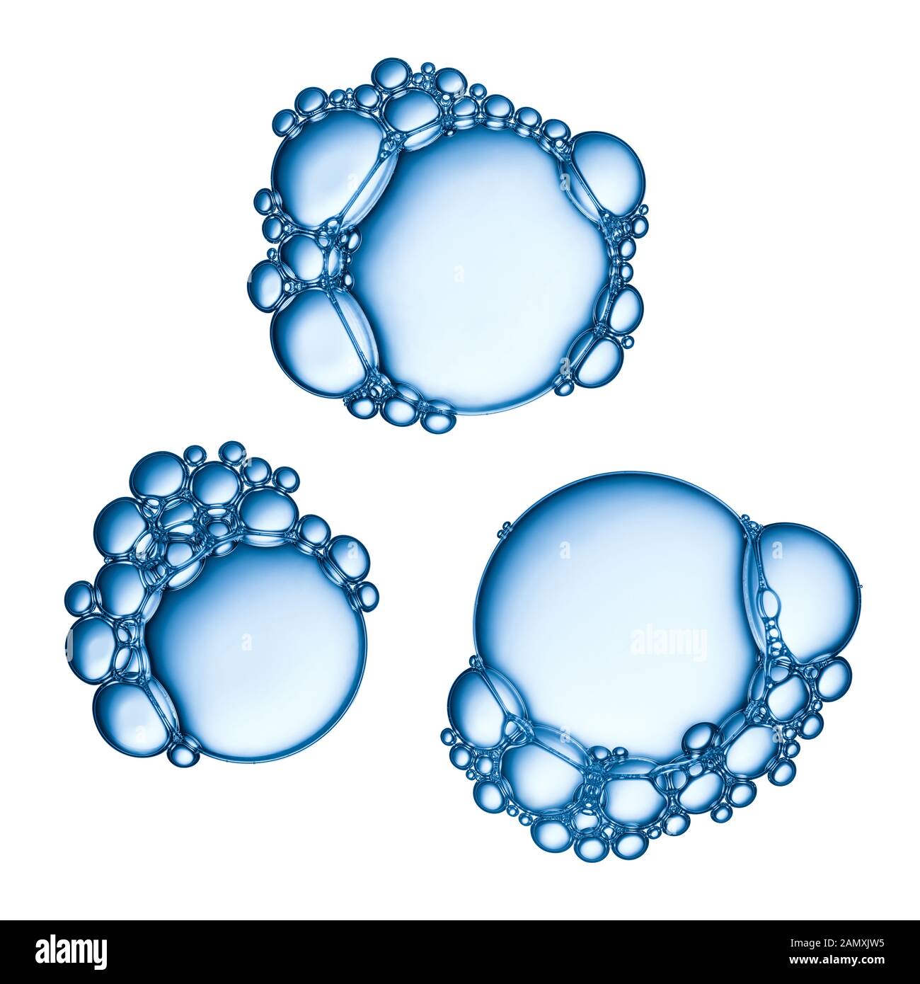 Macro shot blue bubble Cut Out Stock Images & Pictures - Alamy