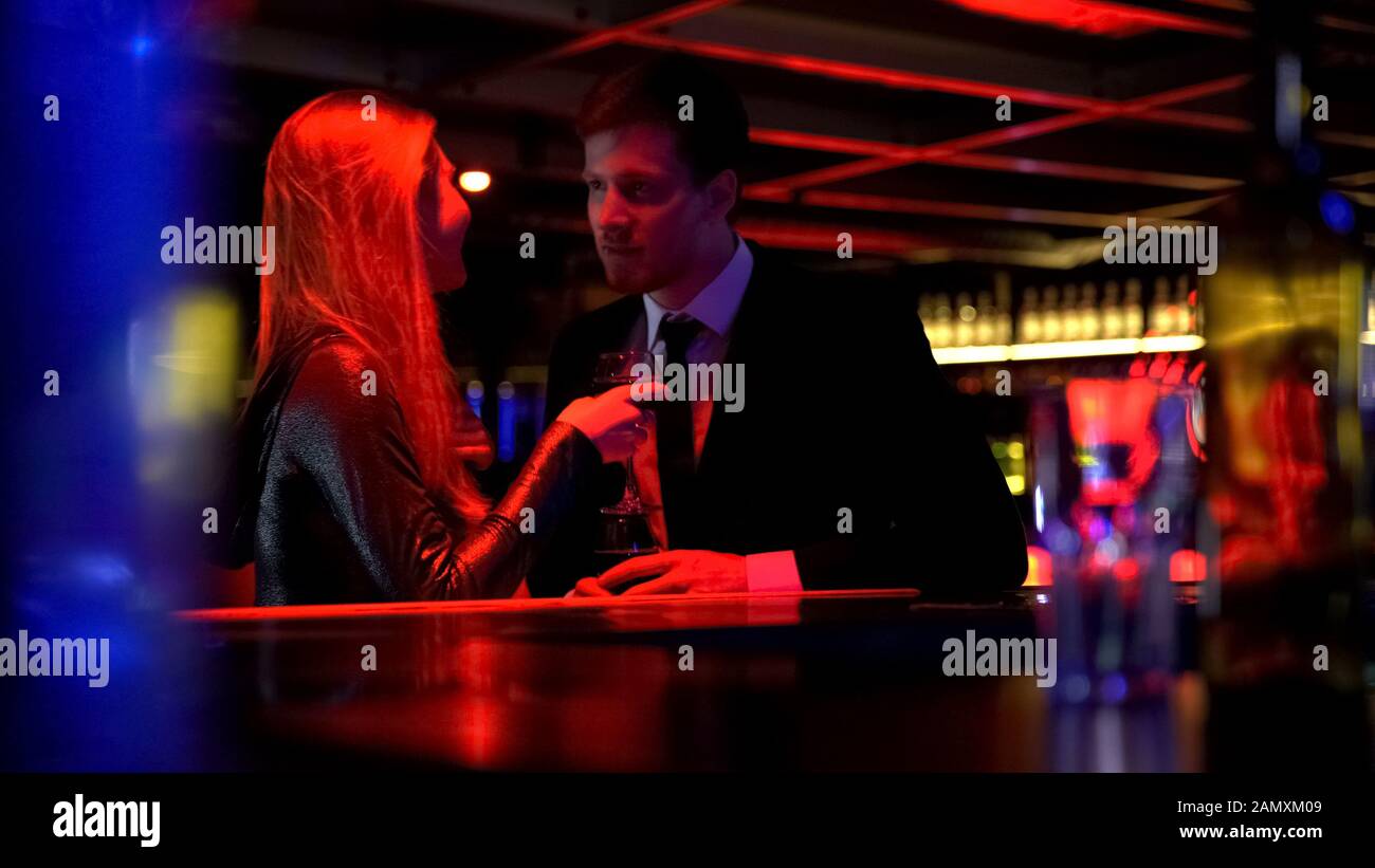 Two woman in night club hi-res stock photography and images - Alamy