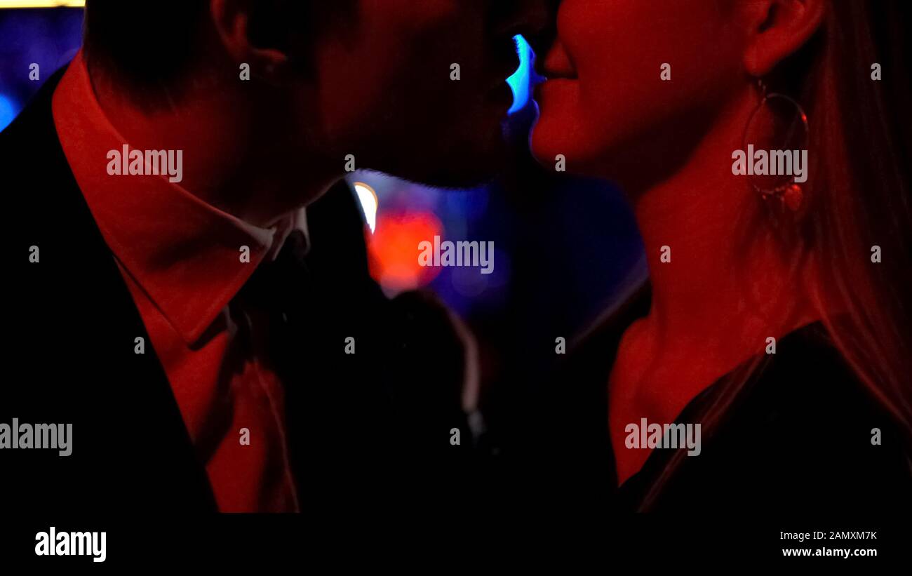 Couple Kissing Nightclub High Resolution Stock Photography and Images ...