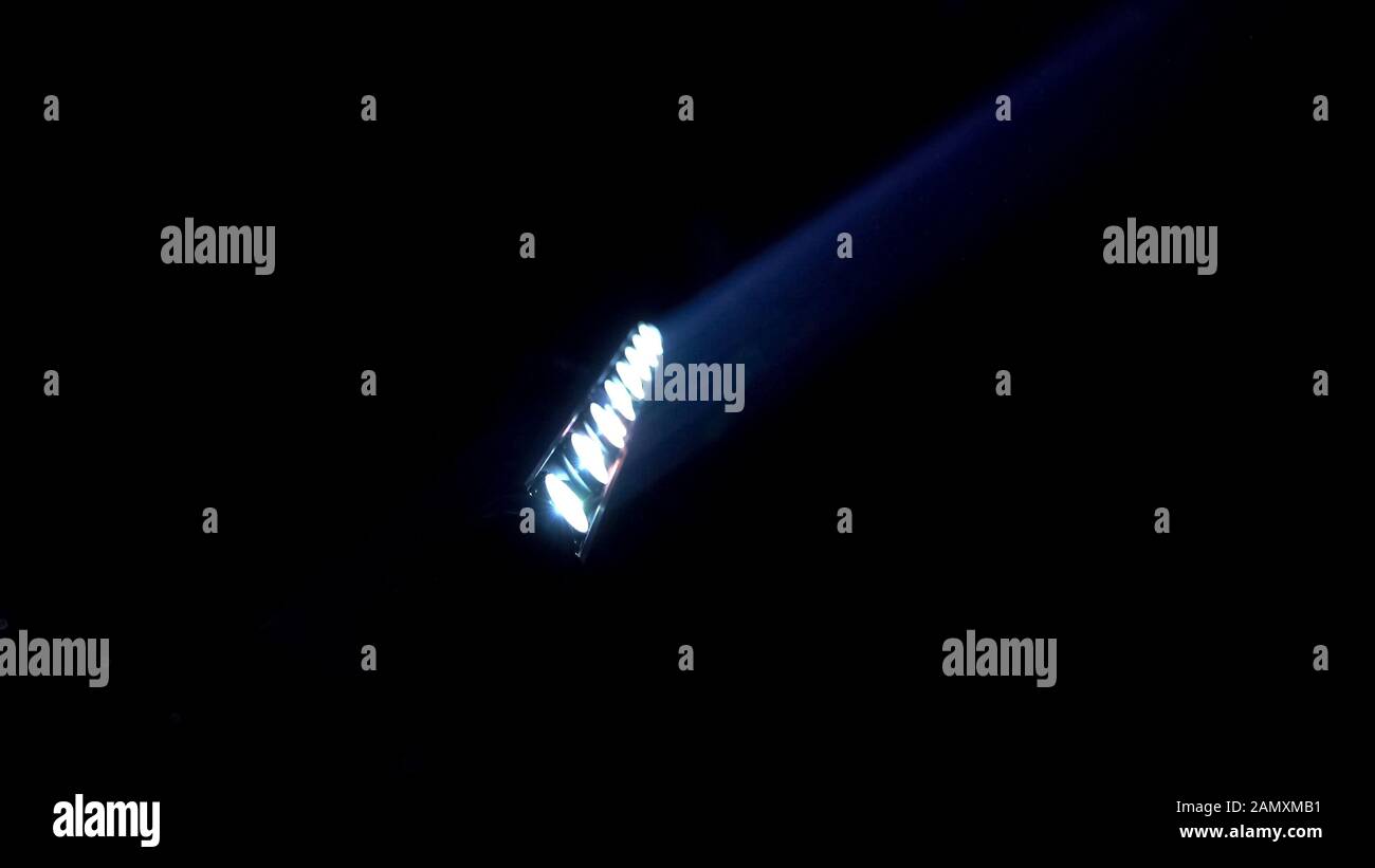 Strobe lights flashing at disco club, nightlife and electrical ...