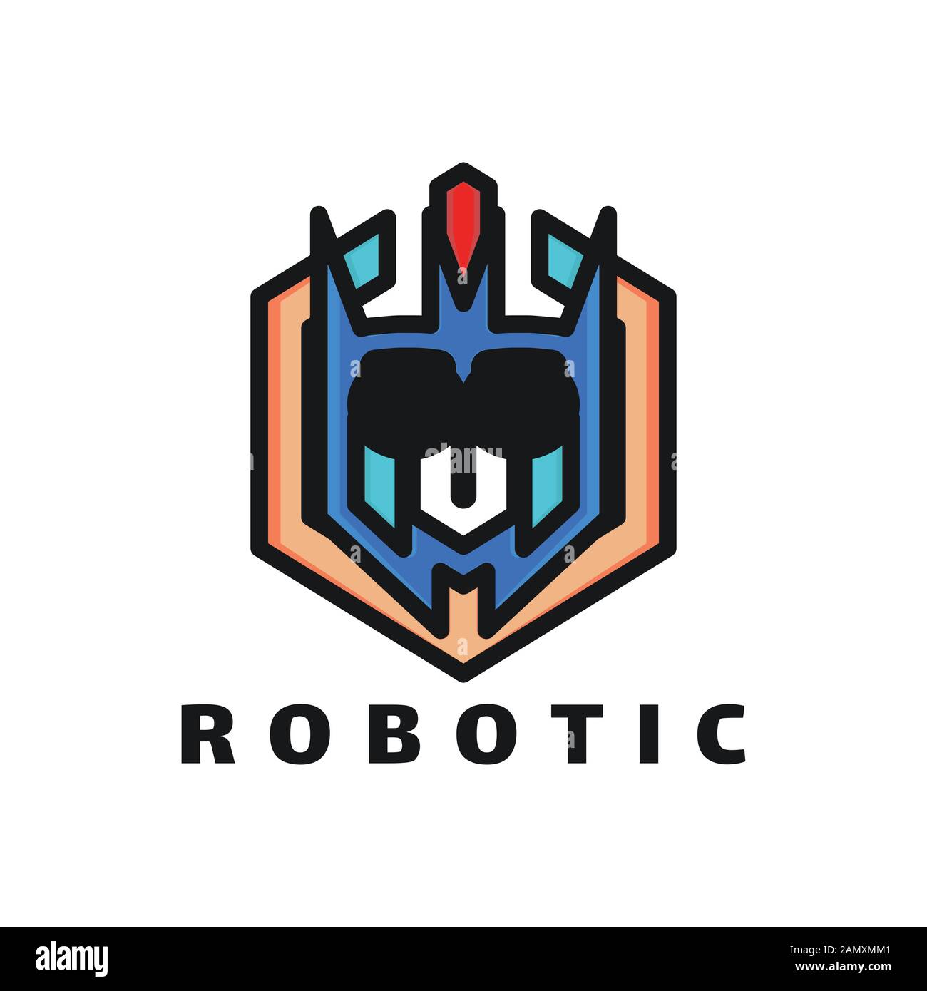 robotic logo Ideas. Inspiration logo design. Template Vector ...