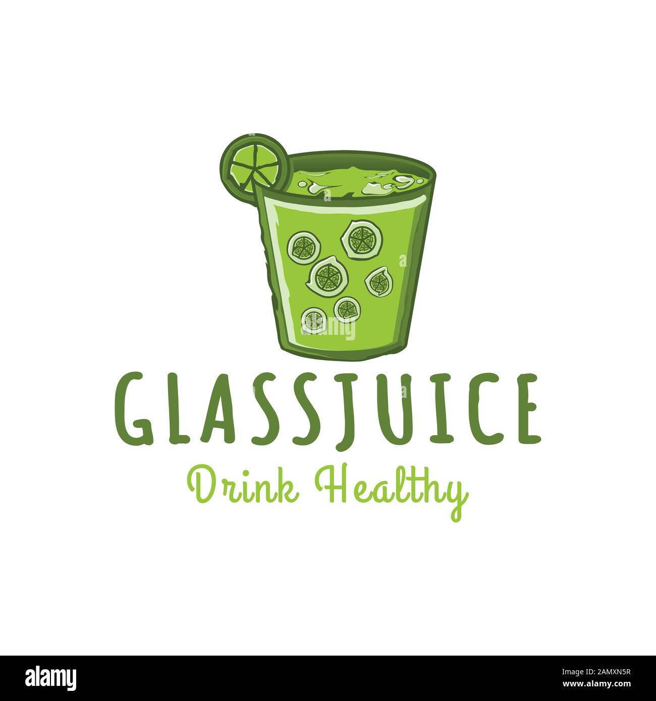 glass juice, lime and straw logo Ideas. Inspiration logo design ...