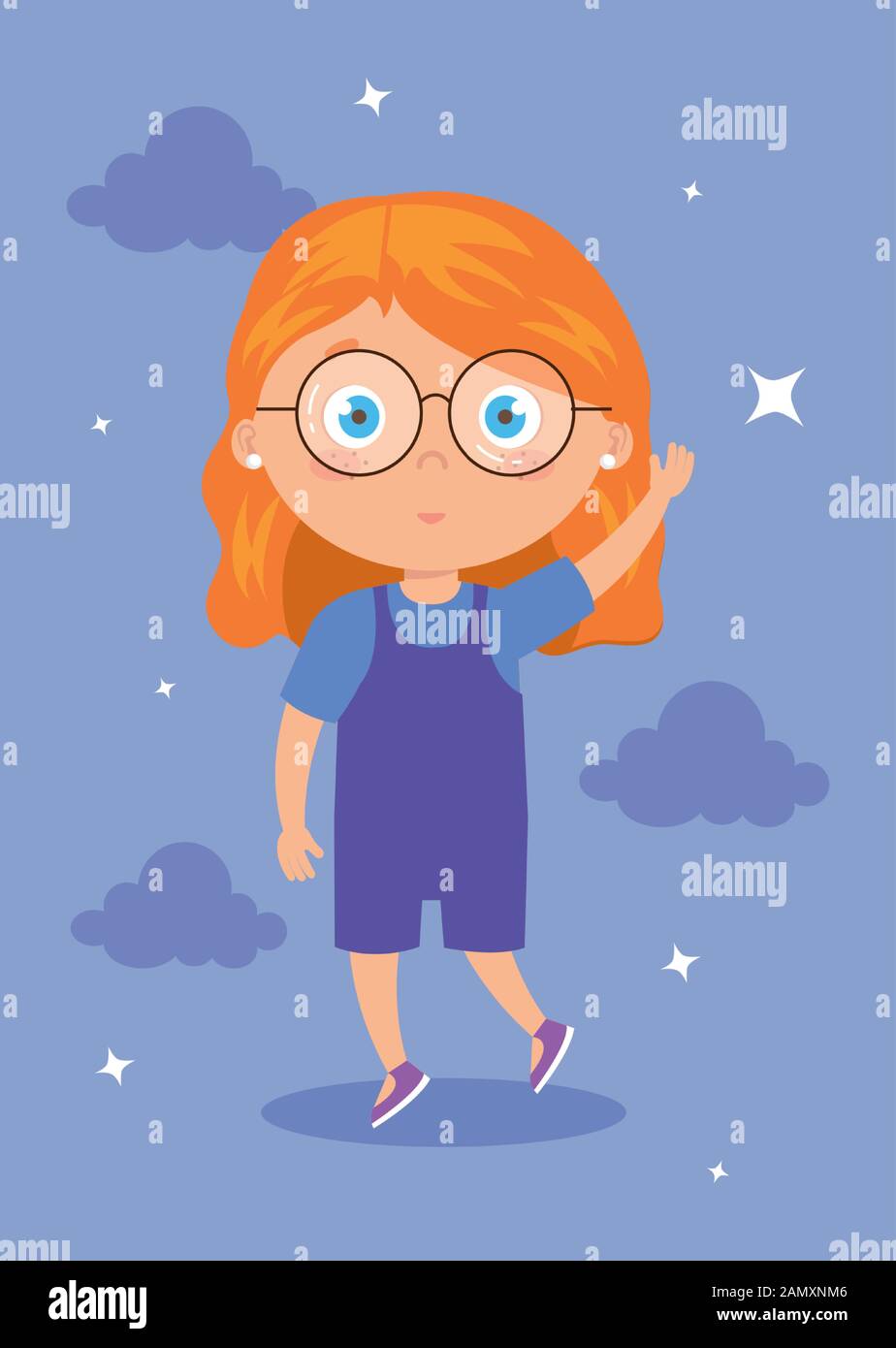 beautiful girl standing with his hands up Stock Vector Image & Art - Alamy
