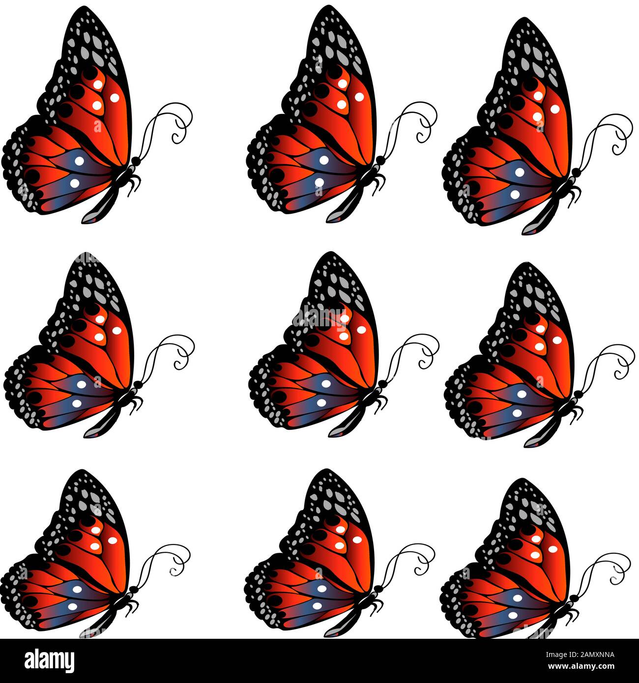 butterfly design art Stock Vector Image & Art - Alamy