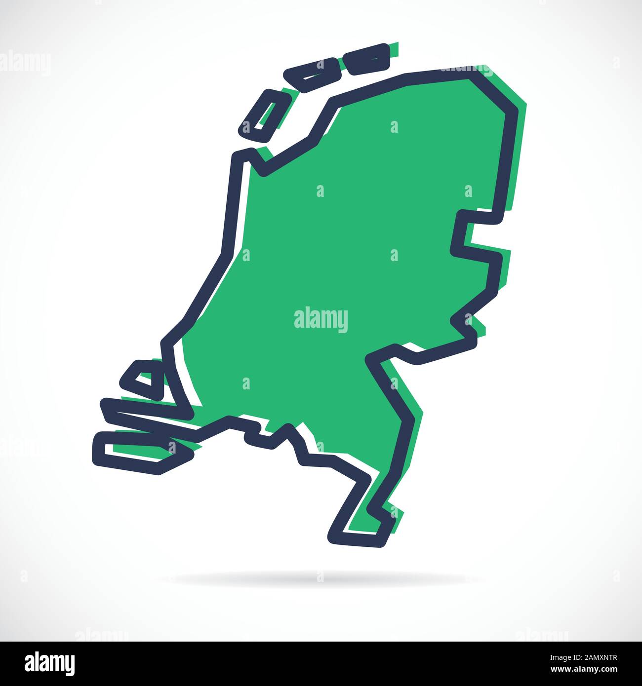 Stylized simple outline map of Netherlands Stock Vector Image & Art - Alamy Stylized simple outline map of Netherlands Stock Vector Image & Art - Alamy