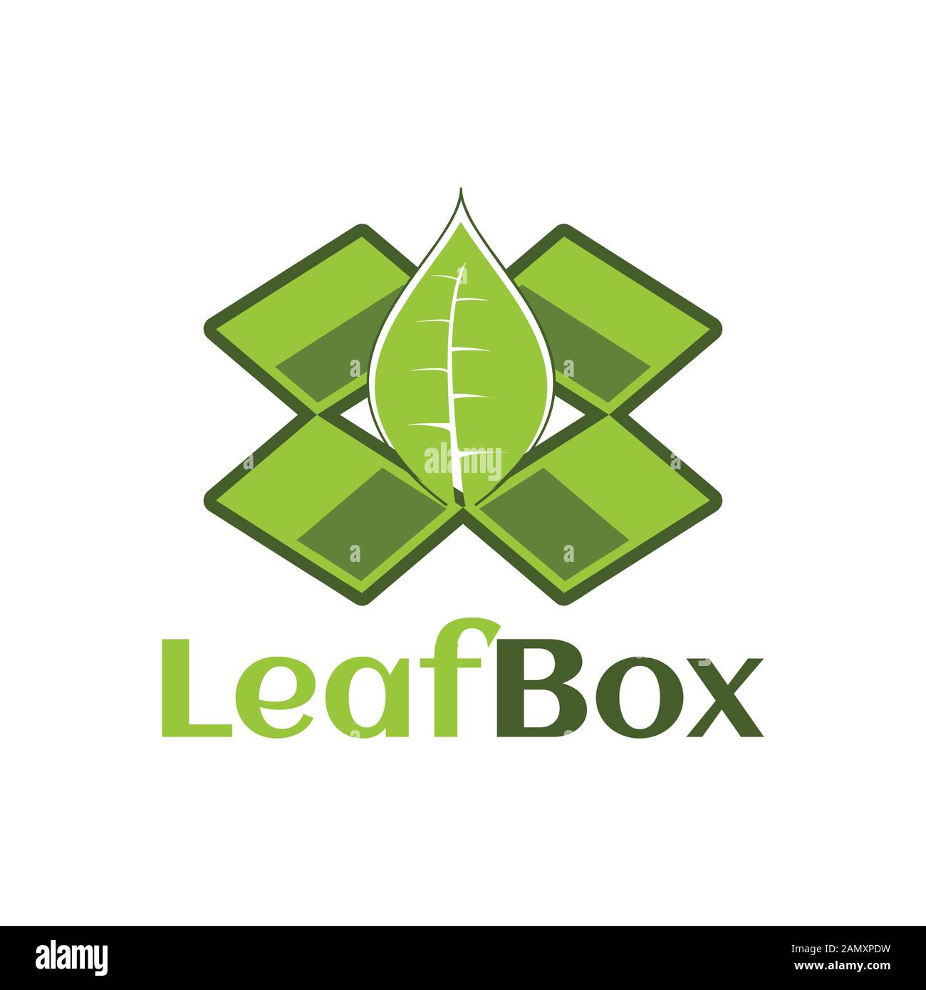 leaf box logo Ideas. Inspiration logo design. Template Vector ...