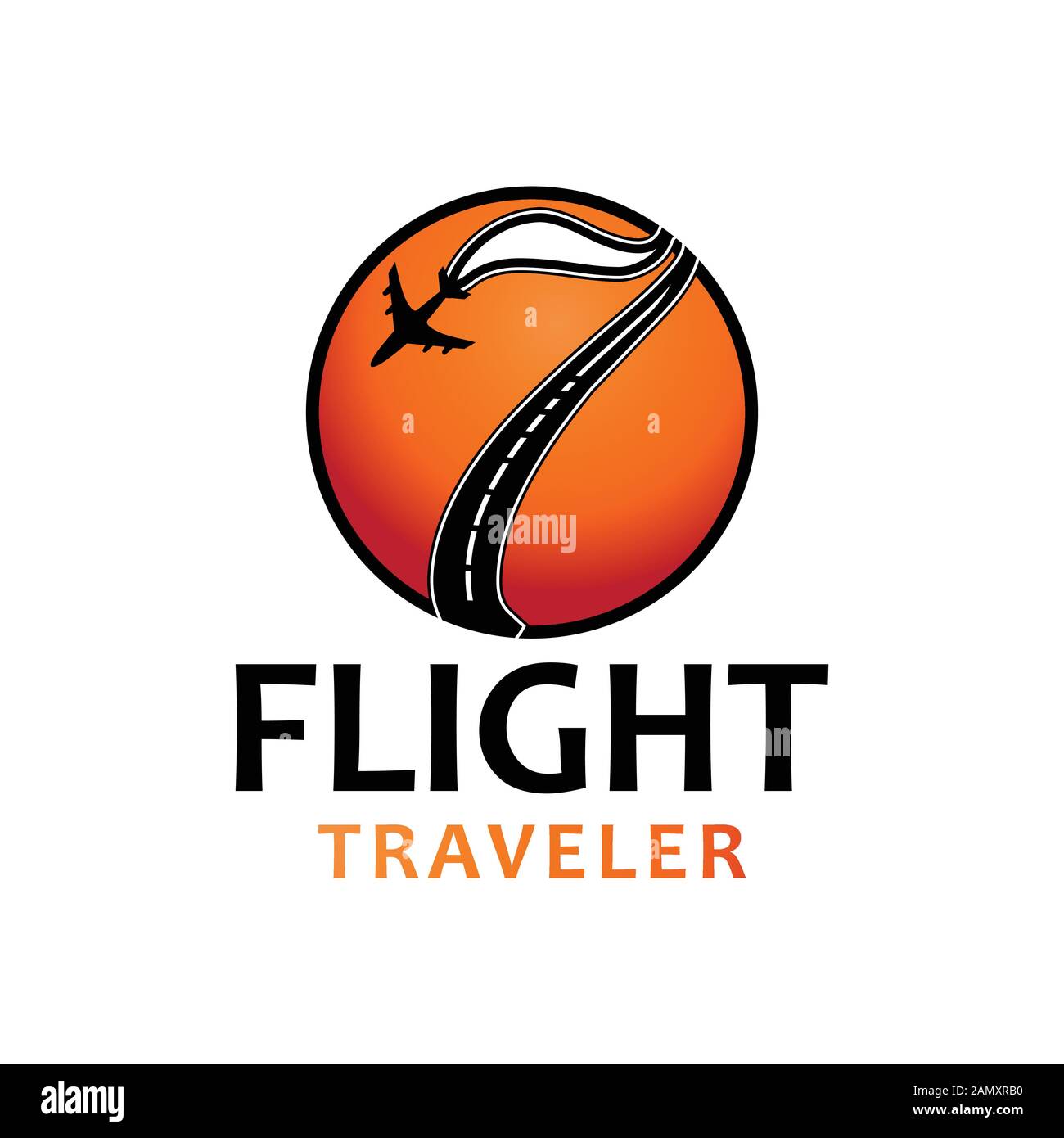 number 7. road, plane flight, traveler logo. Ideas. modern Inspiration ...