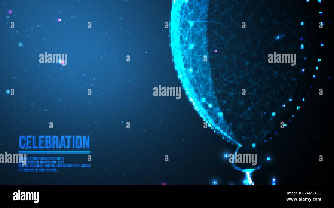 flying balloon decoration. celebration, anniversary, birthday ...