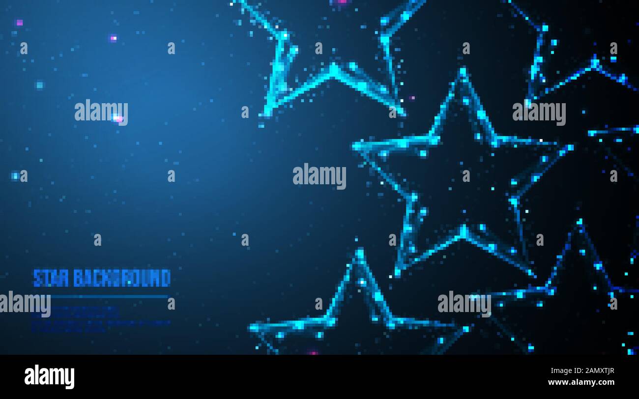 Vector fly up star with the trail. stars of universe space. Success ...