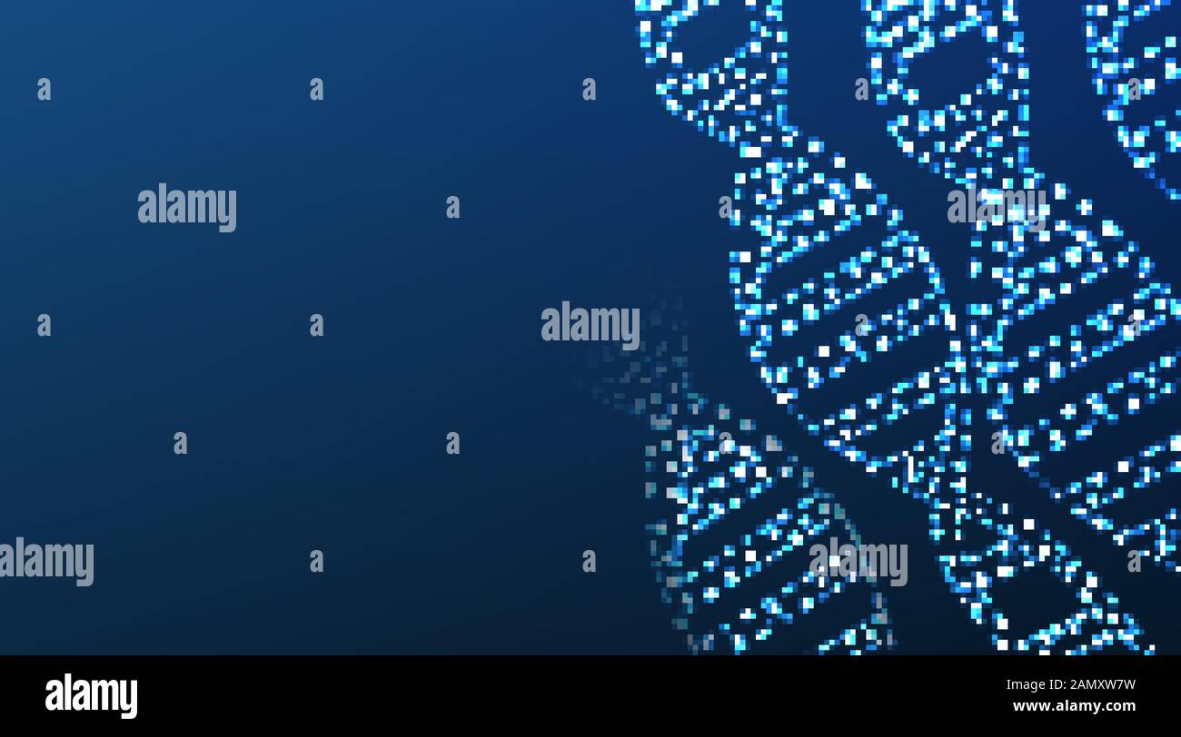 Science template for your design. Futuristic DNA concept structure ...