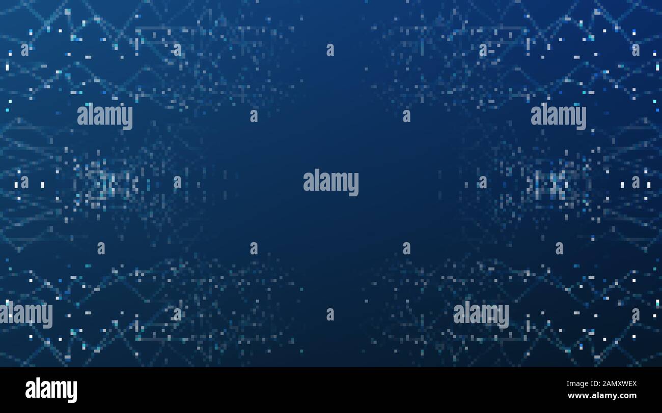 Abstract digital science fiction matrix like background Stock Vector ...