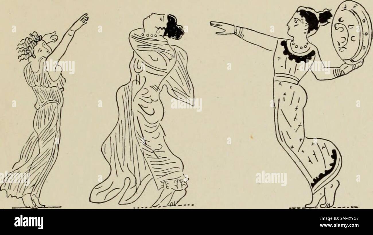 The antique Greek dance, after sculptured and painted figures . Fig ...