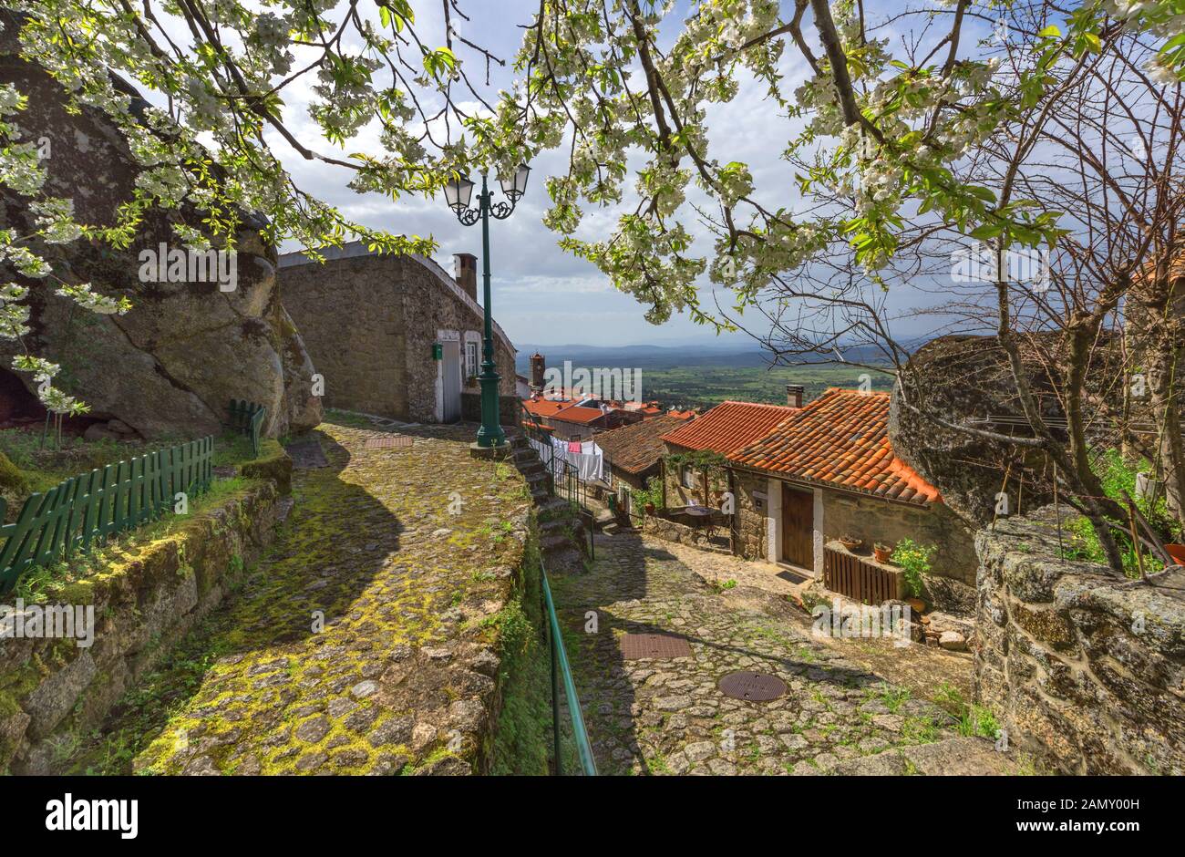 Street view in Monsanto village, Portugal Stock Photo - Alamy