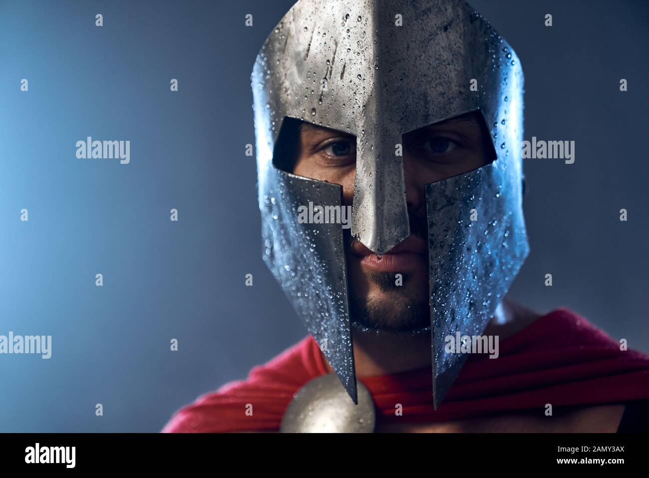 Roman warrior face hi-res stock photography and images - Alamy