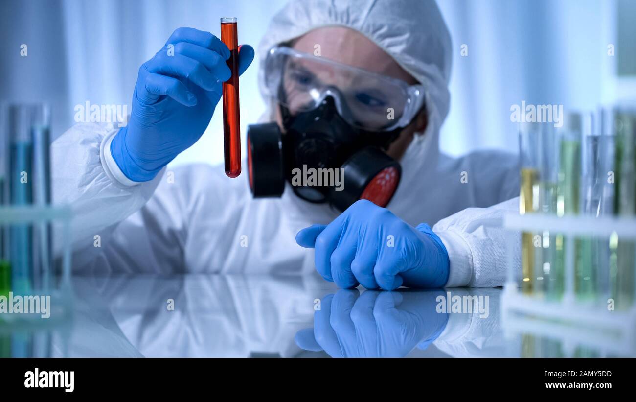 Worker of disease control center going to study toxic blood for cure ...