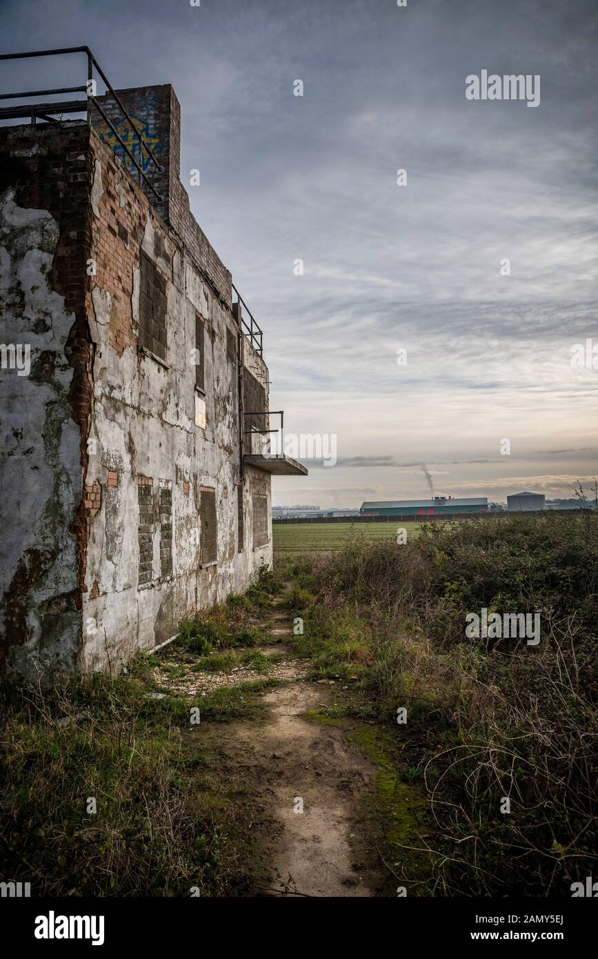 Abandoned ww2 airfield control tower hi-res stock photography and ...