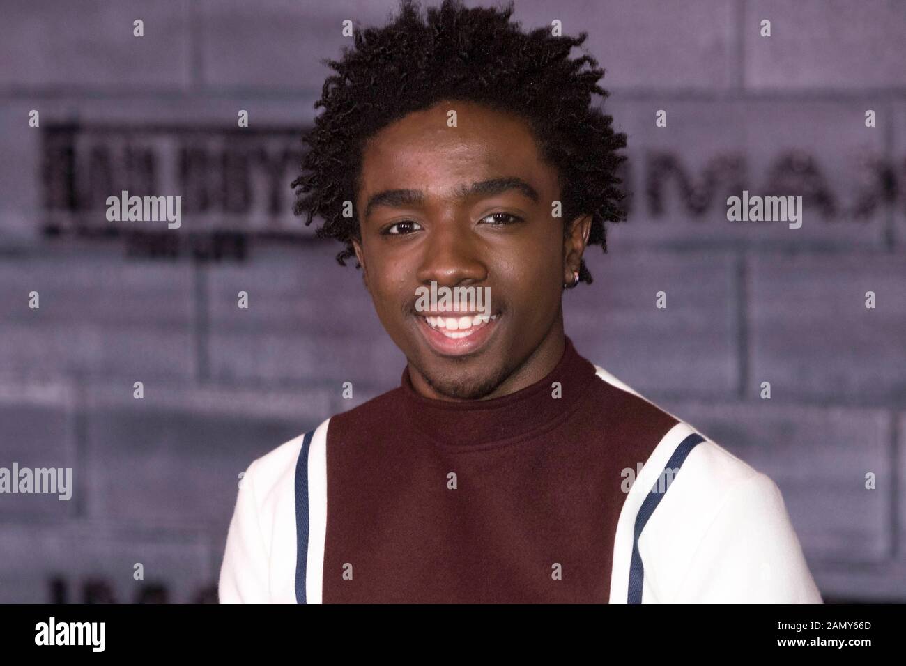 Caleb McLaughlin attends the premiere of 'Bad Boys For Life' at TCL ...