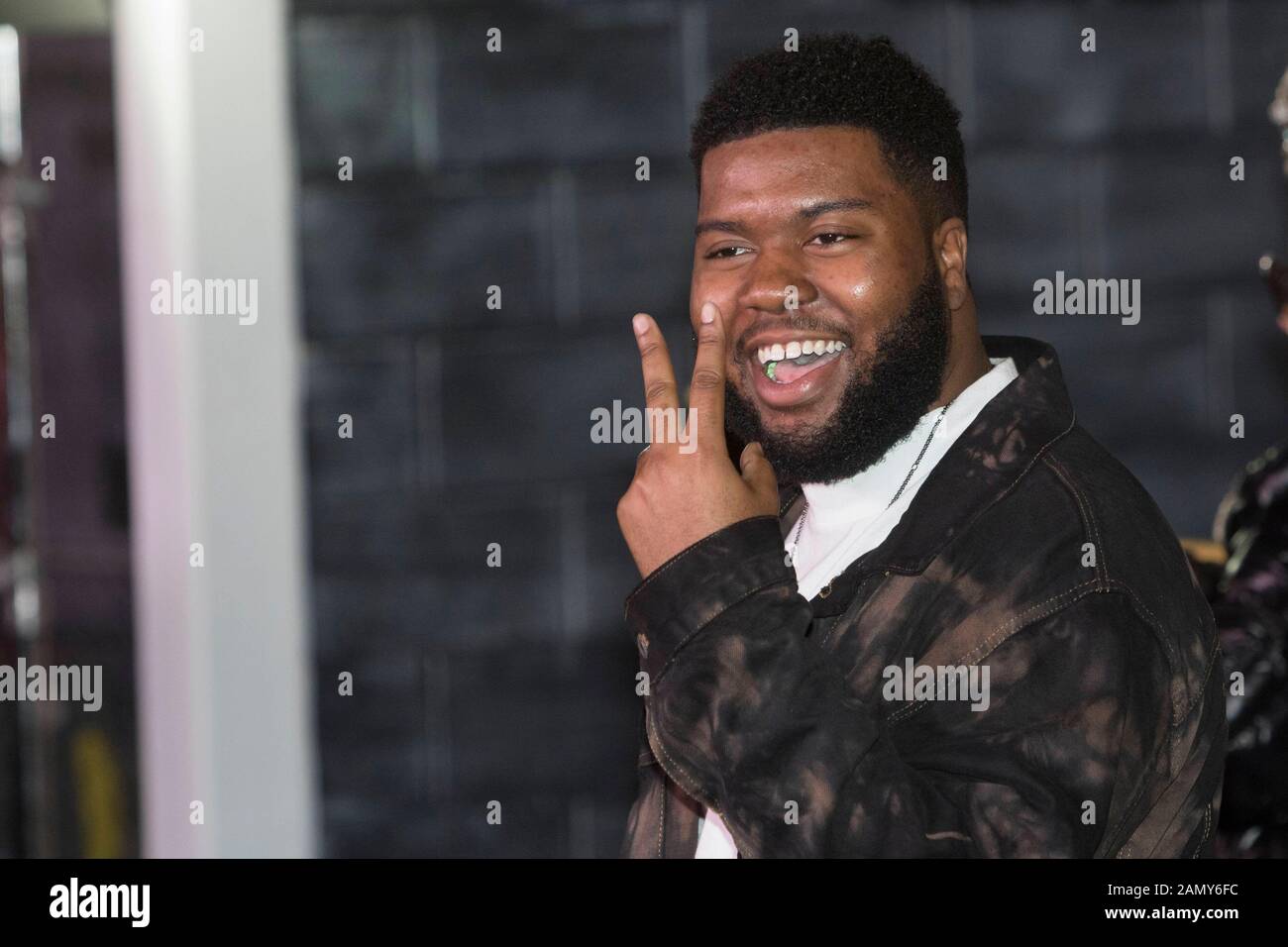 Khalid and Quin (r) attend the premiere of 'Bad Boys For Life' at TCL ...