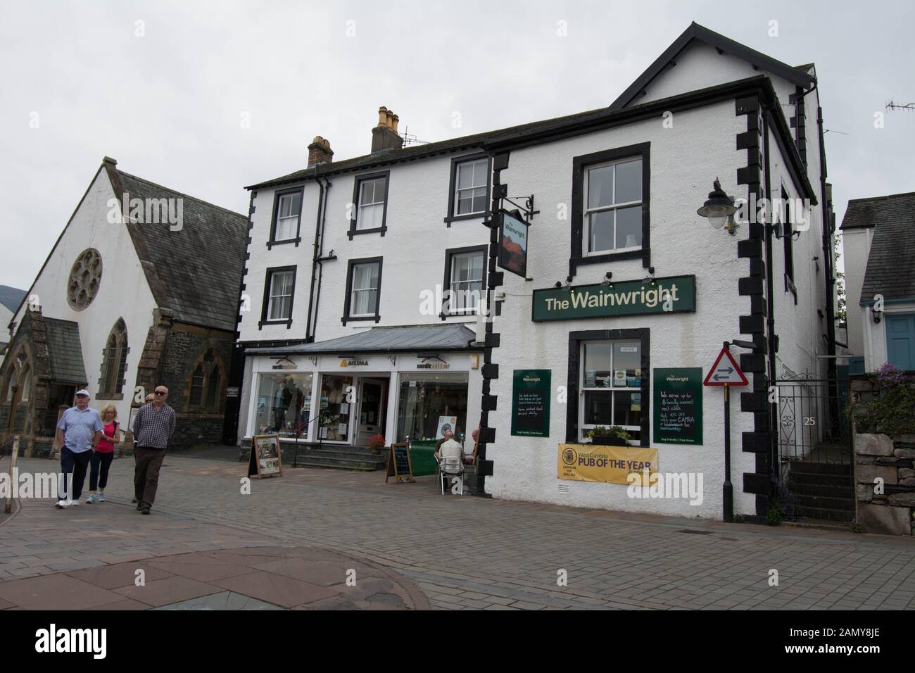 Wainwright pub Keswick the Lake District UK Stock Photo - Alamy