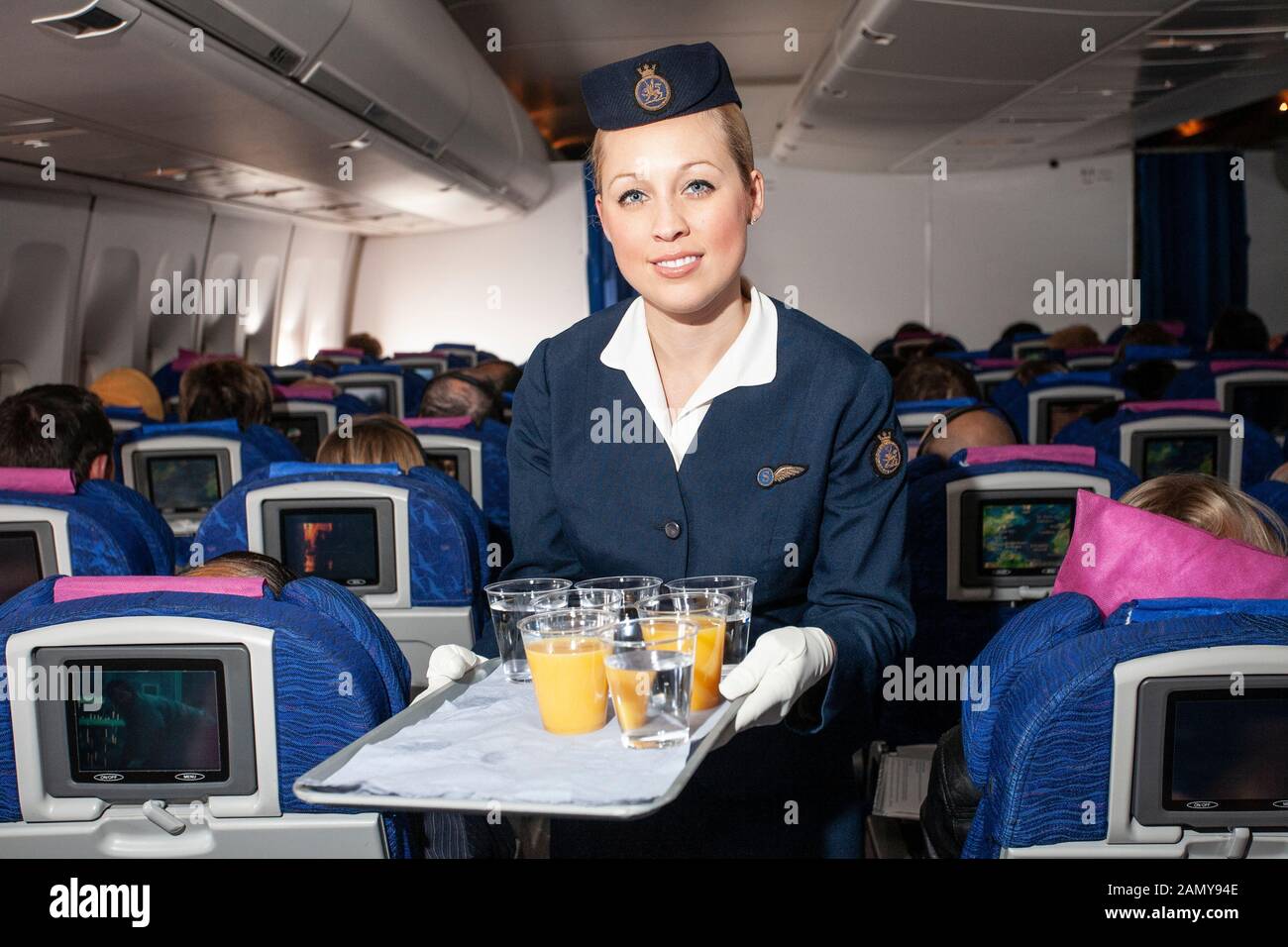 British Airways cabin crew in original cabin clothing from 1958 BOAC ...