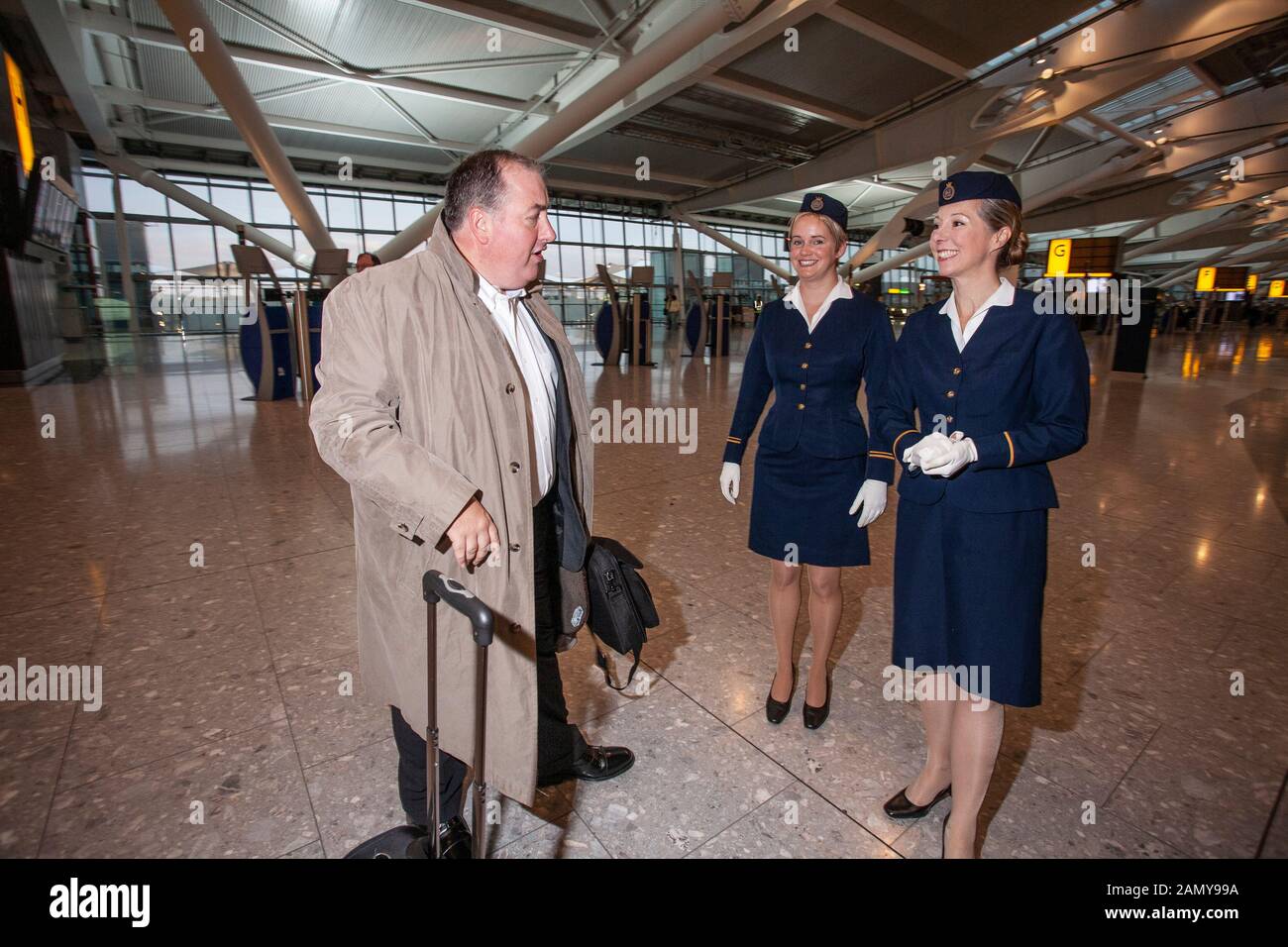 British airways cabin crew trolley hi-res stock photography and images ...