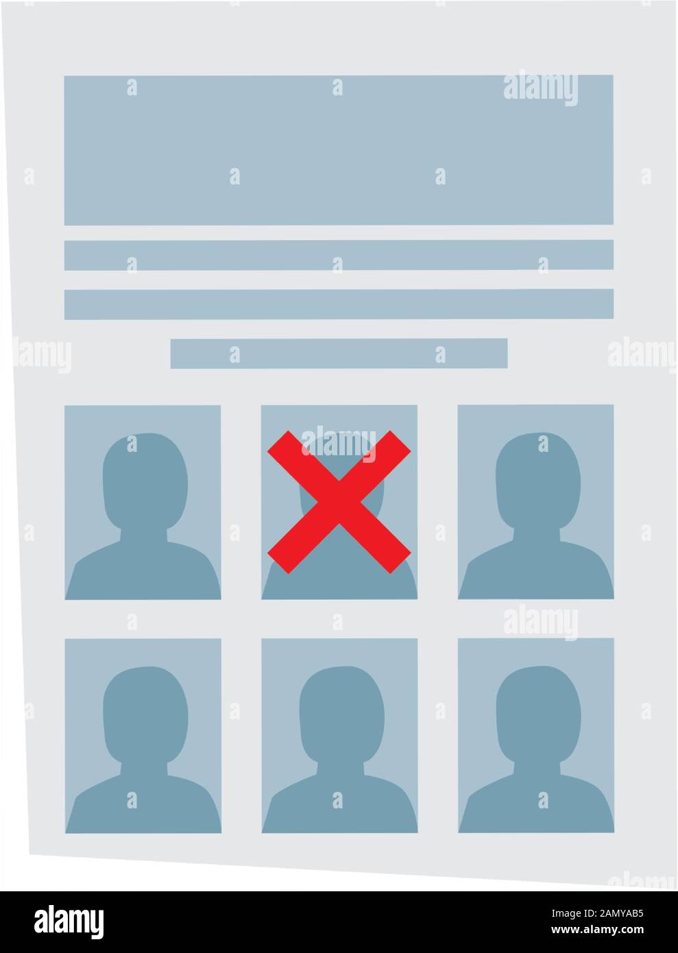 Isolated vote paper vector design Stock Vector Image & Art - Alamy