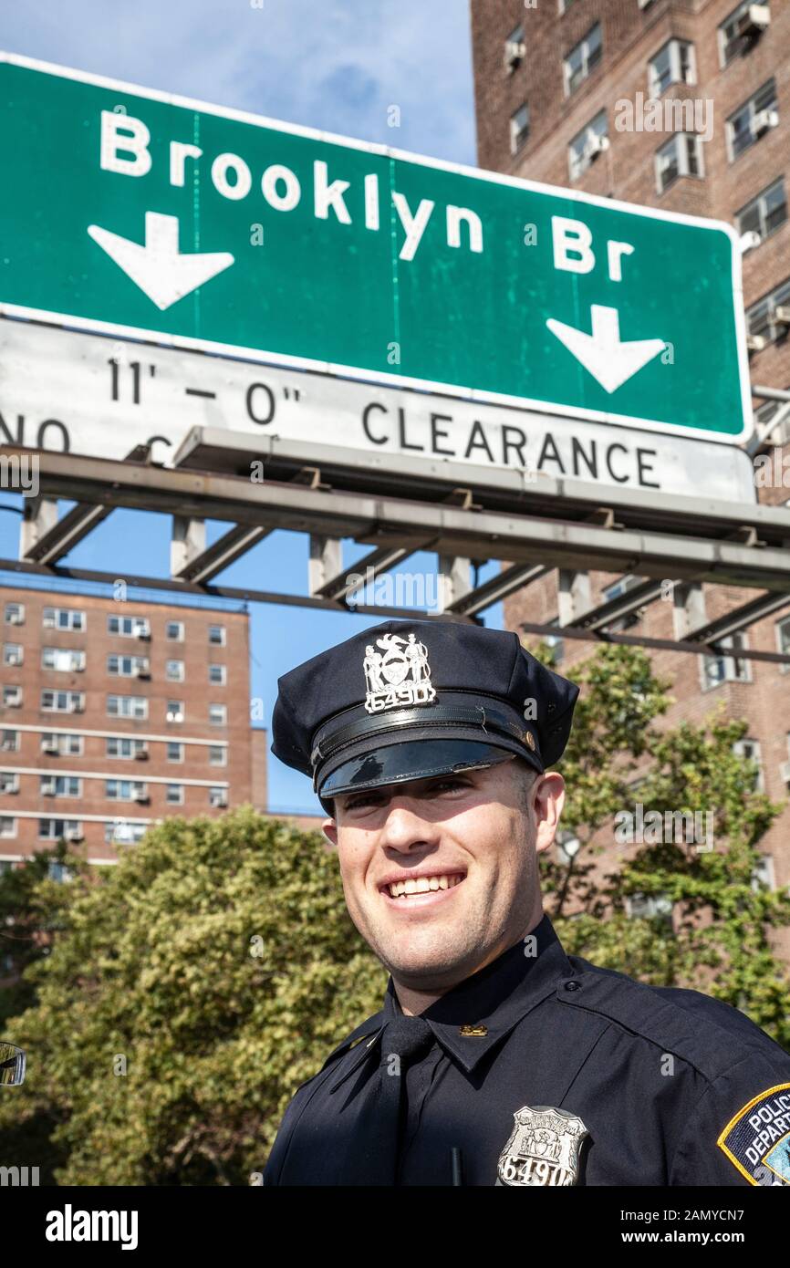 New York Police department, NYPD officer, Brooklyn, New York, USA Stock ...