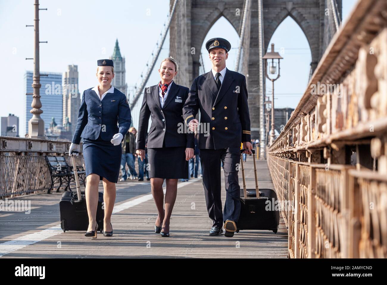 British Airways cabin crew in original cabin clothing from 1958 BOAC ...