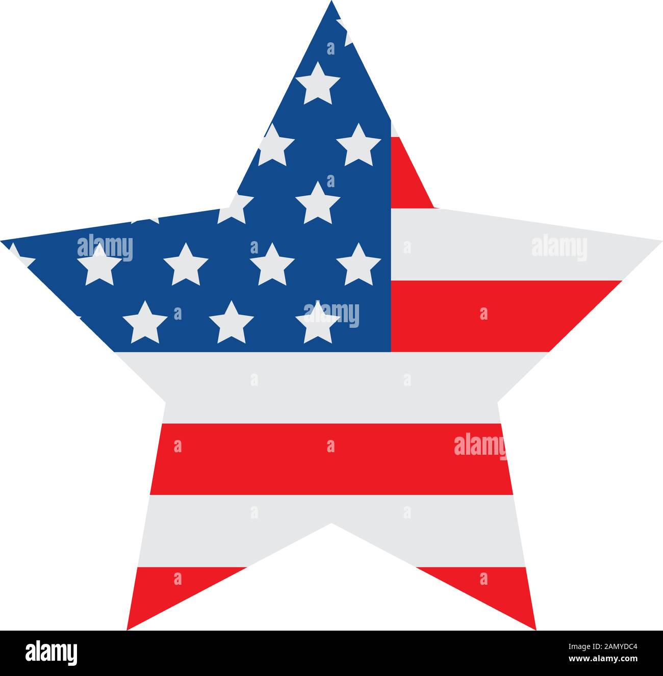 Isolated usa star vector design Stock Vector Image & Art - Alamy