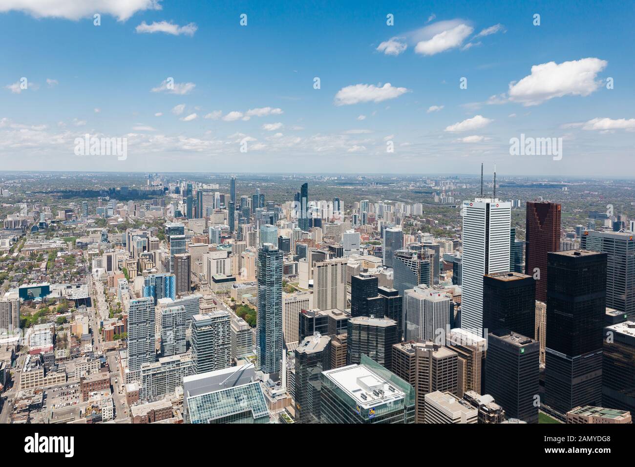 Cityscape from CN Tower in Toronto, Canada Stock Photo - Alamy