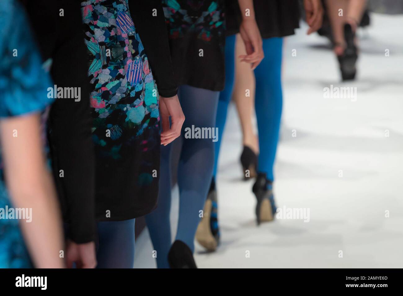 Fashion Show, Catwalk Runway Event, Runway models on a catwalk during ...