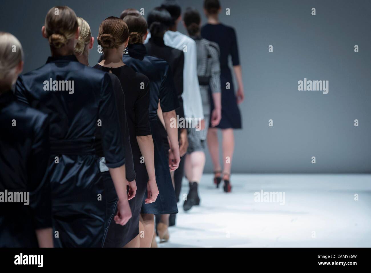 Fashion Show, Catwalk Runway Event, Runway models on a catwalk during ...