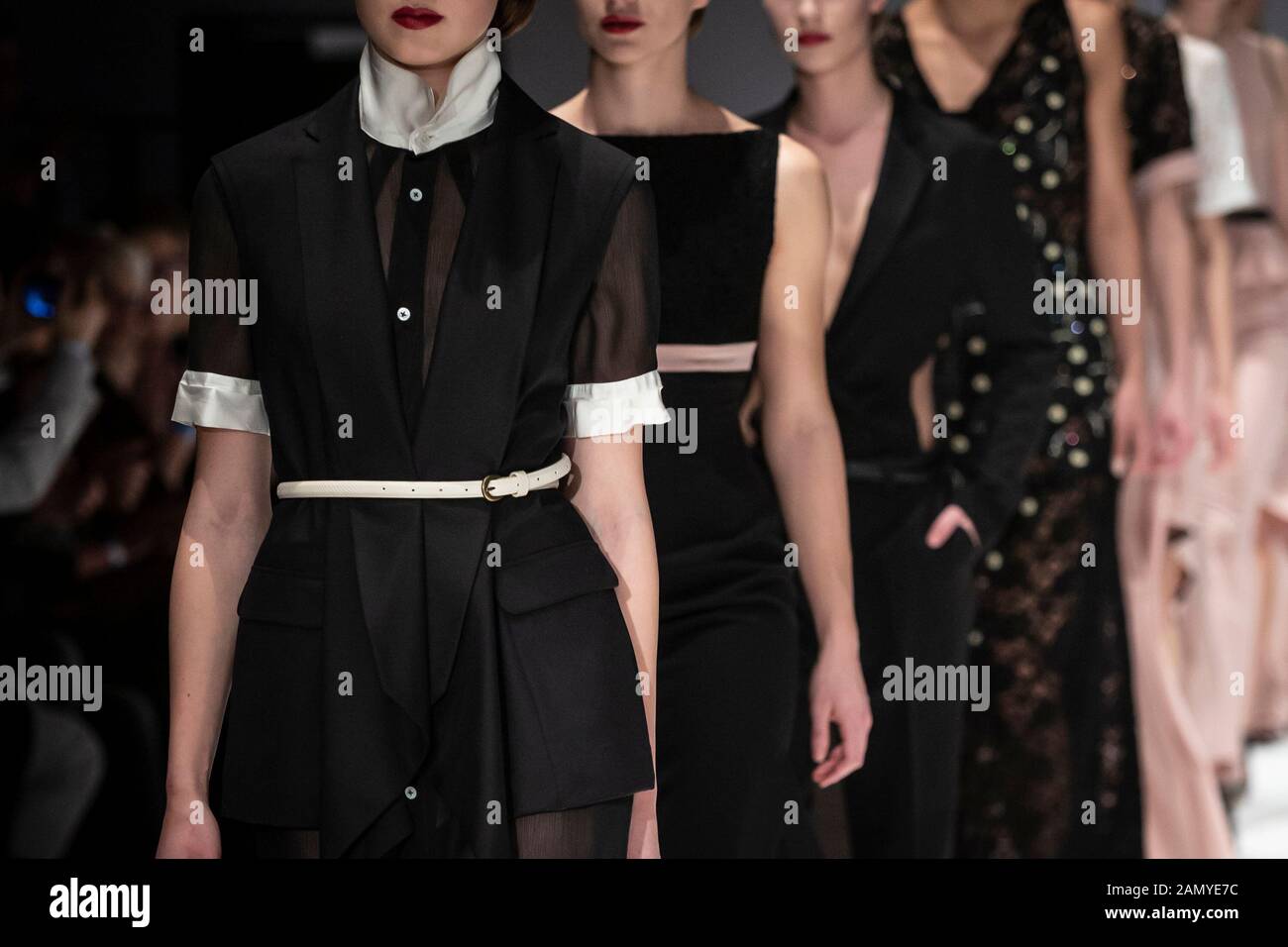 Fashion Show, Catwalk Runway Event, Runway models on a catwalk during ...