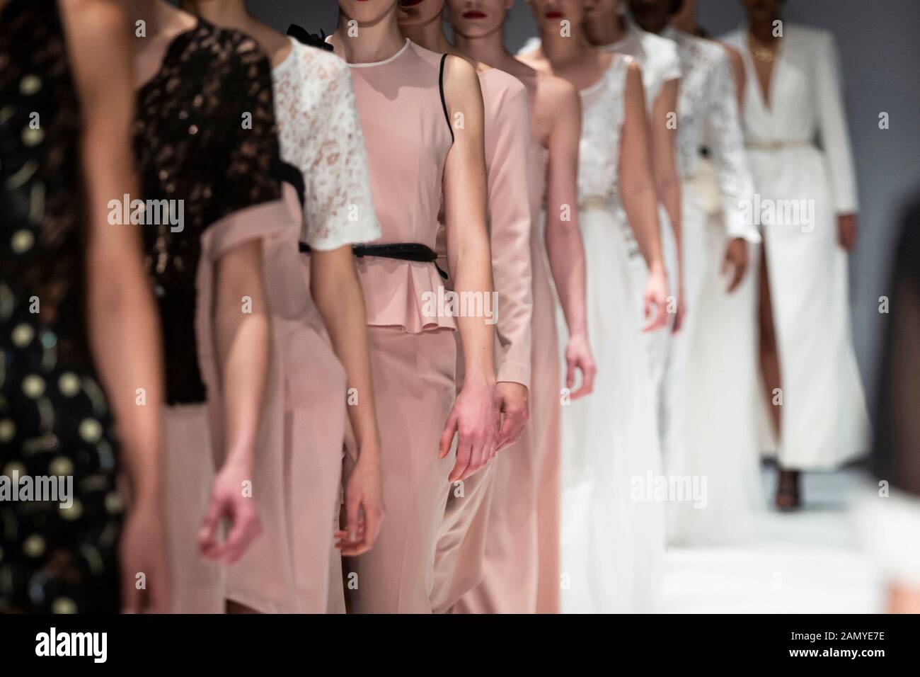 Fashion Show, Catwalk Runway Event, Runway models on a catwalk during ...