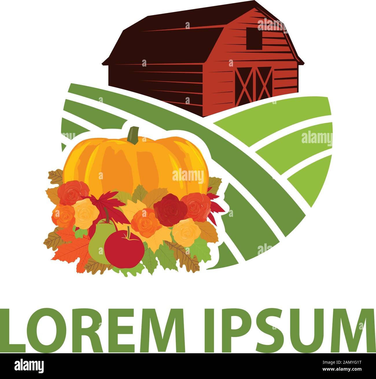 farm barn, vector graphic design element Stock Vector Image & Art - Alamy