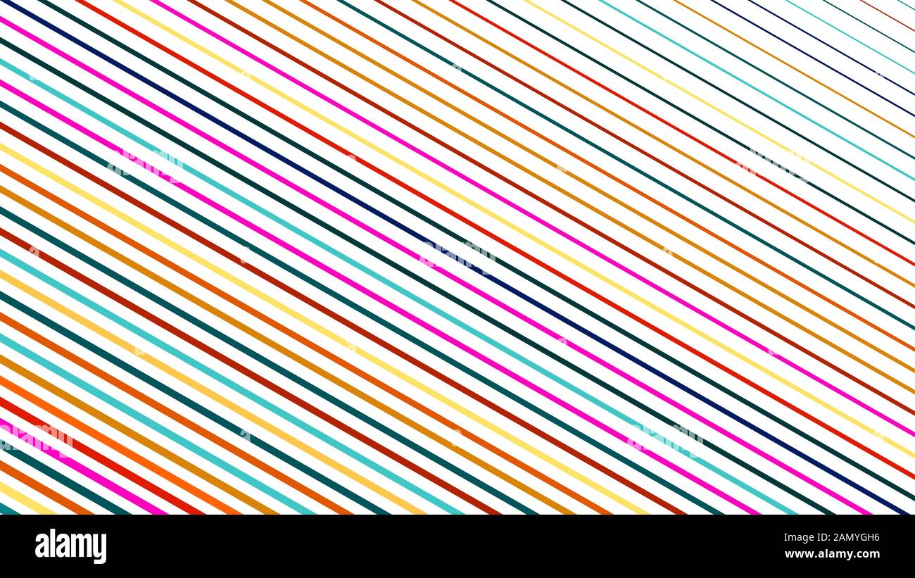 Abstract geometric vector background of diagonal parallel colored lines ...