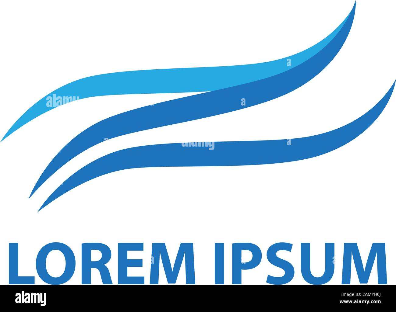 abstract water waves, vector graphic design element Stock Vector Image ...