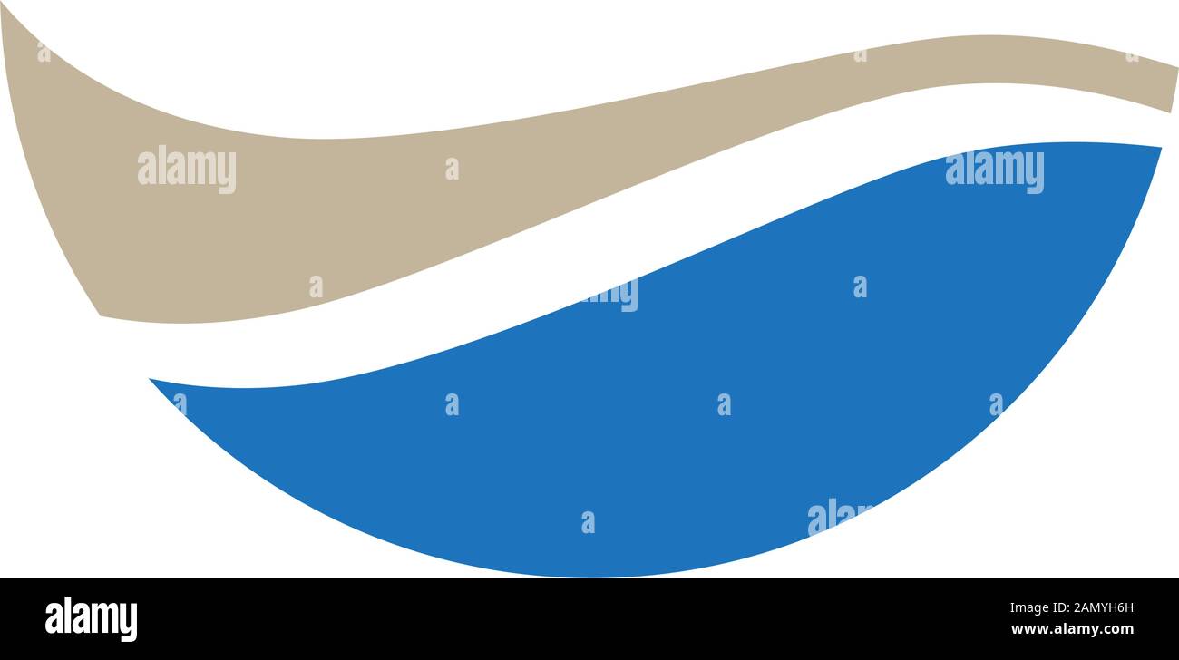 sand and water waves, vector graphic design element Stock Vector Image ...