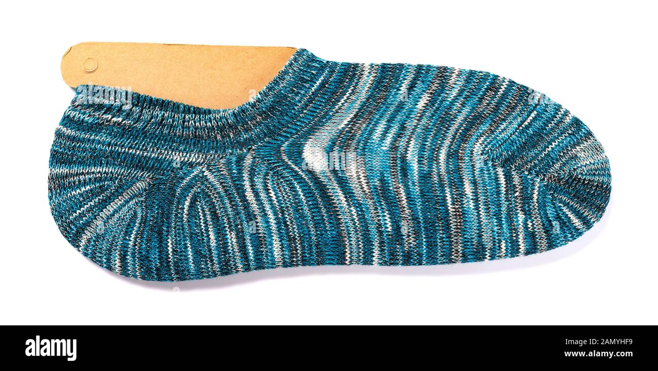 blue socks for men on a white background Stock Photo - Alamy