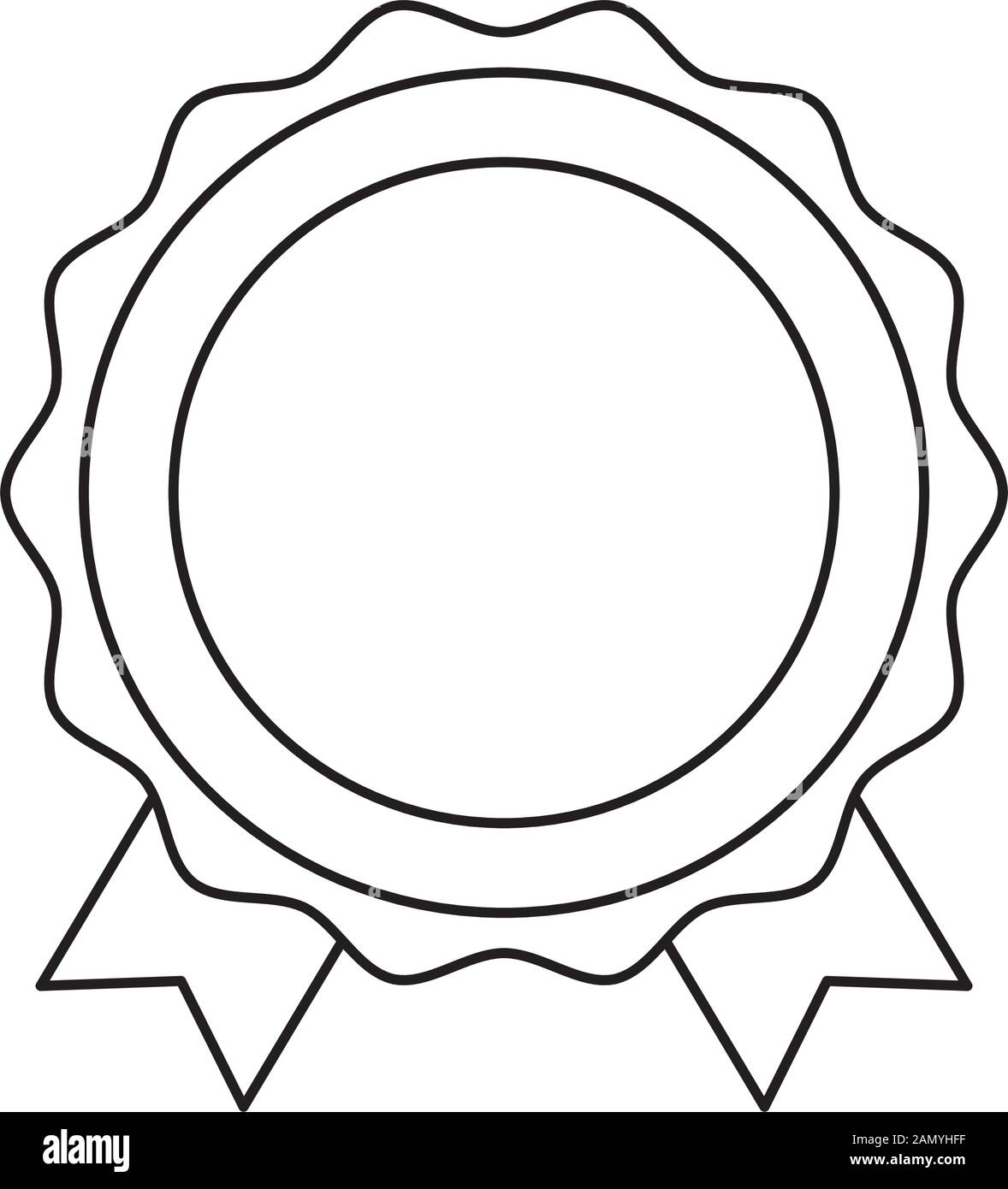 Isolated seal stamp and ribbon vector design Stock Vector Image & Art ...