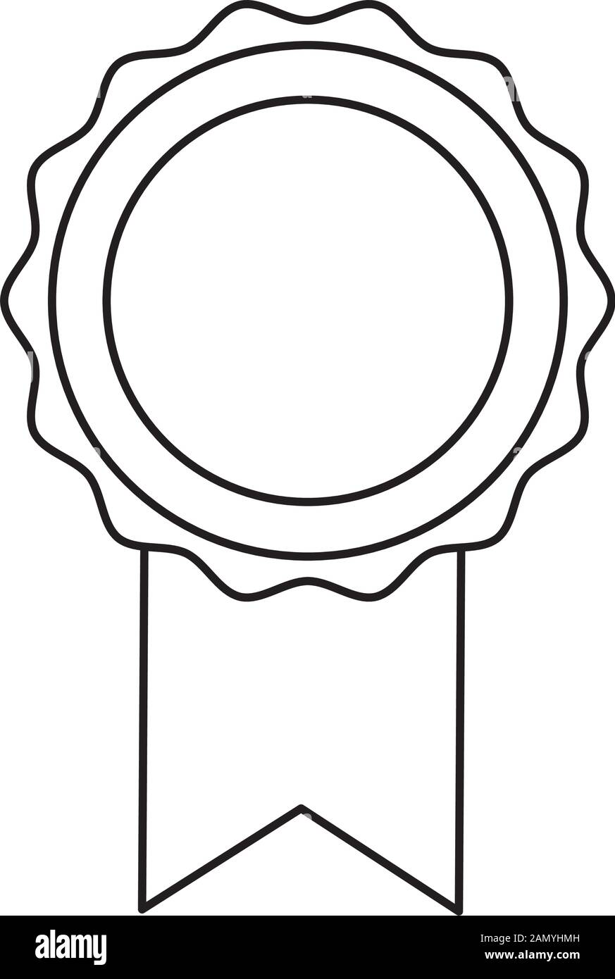 Isolated seal stamp and ribbon vector design Stock Vector Image & Art ...