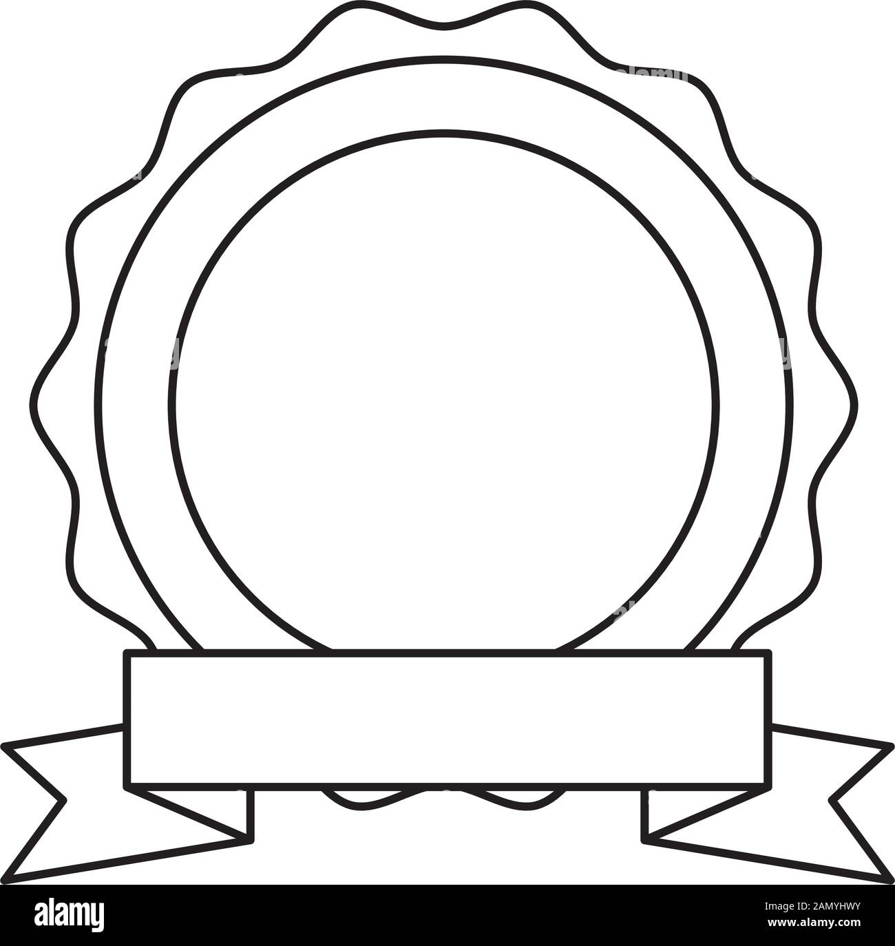 Isolated seal stamp and ribbon vector design Stock Vector Image & Art ...