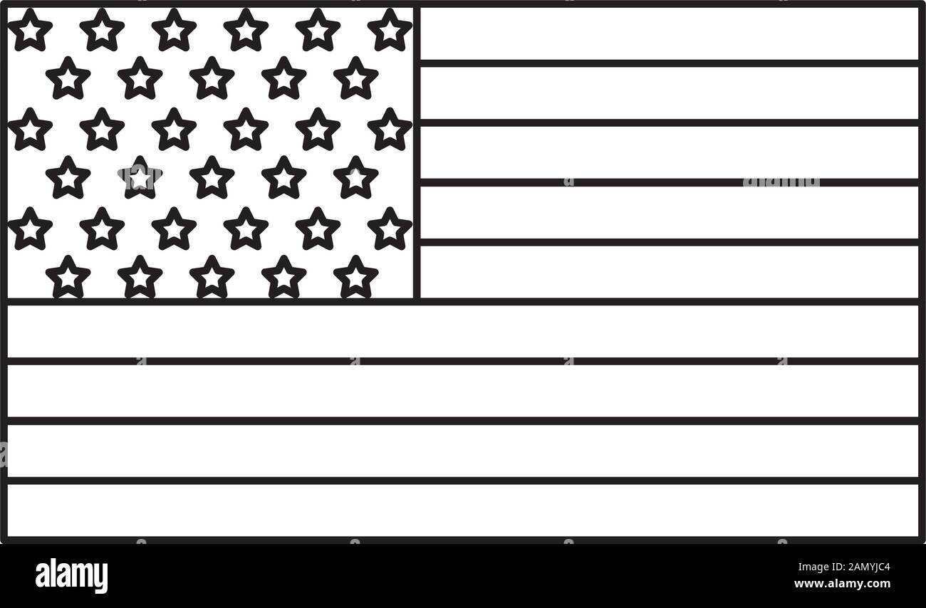 Isolated usa flag vector design Stock Vector Image & Art - Alamy