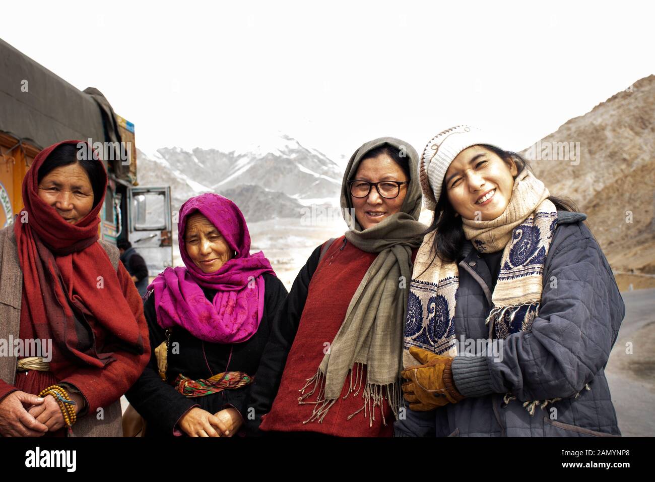 JAMMU KASHMIR, INDIA - MARCH 20 : Tibetans pilgrimage people walking to ...