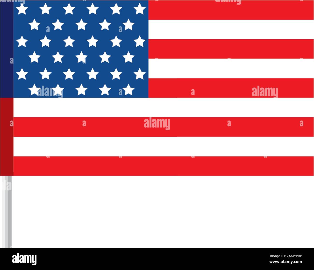 Isolated usa flag vector design Stock Vector Image & Art - Alamy