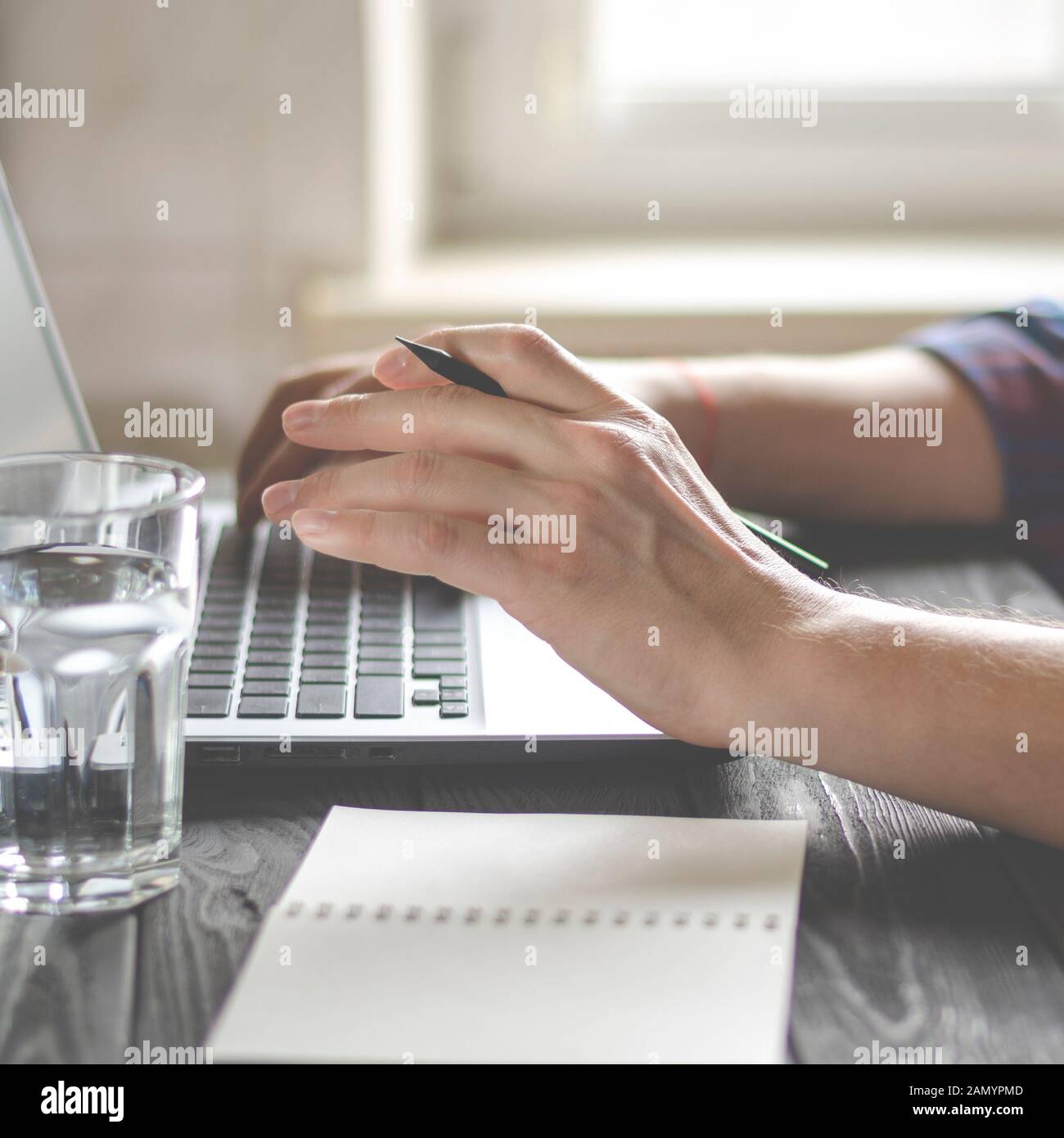 Hands freelance businessman using hi-res stock photography and images ...