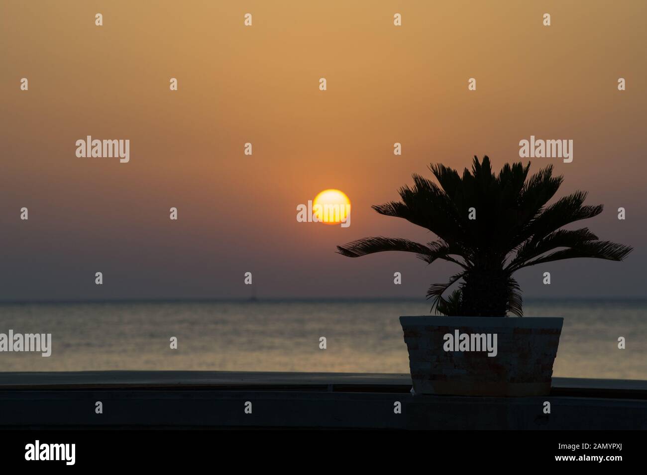 Sicilian sunset in Cefalu. Historic Ceaflu is a major tourist ...