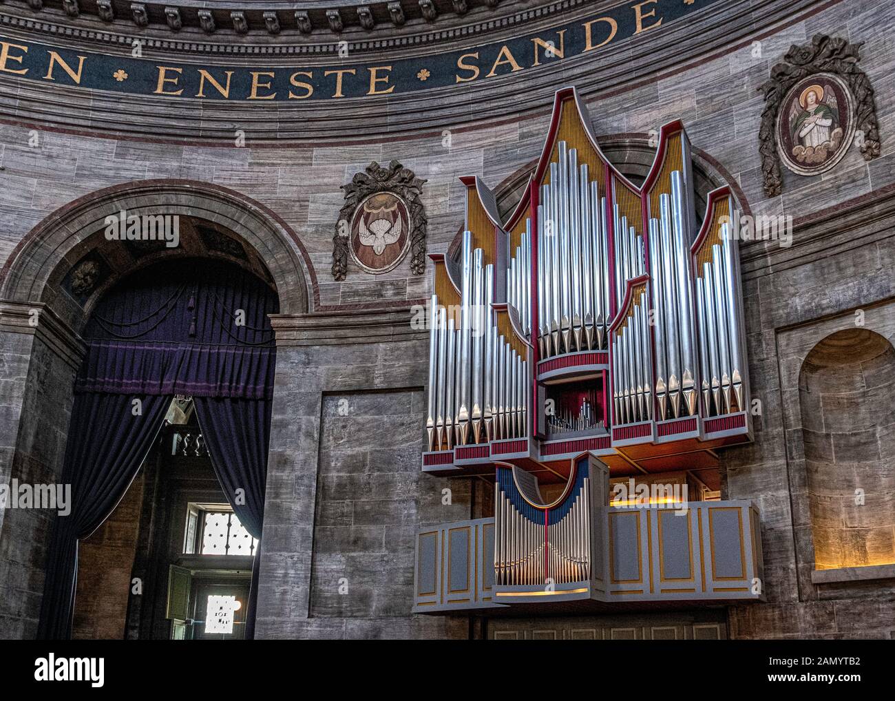 Frederik’s Kirke - Rococo-style Evangelical Lutheran church interior ...